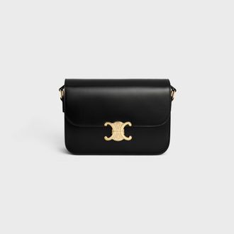 Celine Classique Triomphe Shoulder Bag - Black