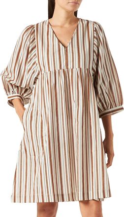 Part Two Part Two Damen Opalpw Dr Dress Kleid, Streifen, 42