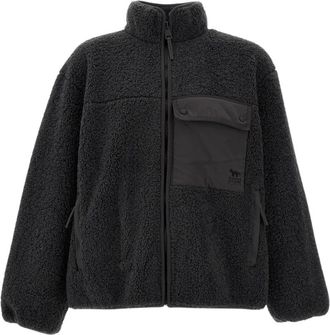 Maison Kitsun&eacute; Veste en polaire - Homme - Sport - Gris - Taille: M