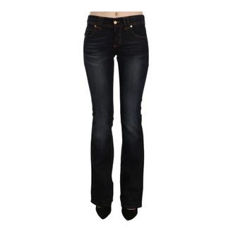 John Galliano Femme, Jeans, Bleu, Taille: W25 Jean Bootcut D&eacute;lav&eacute; Taille Moyenne et Jambe Standard