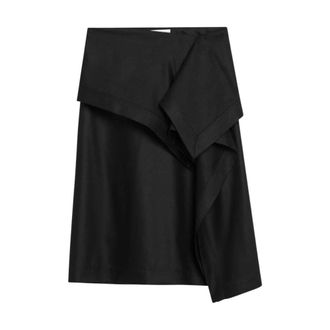 Ferragamo Schwarzer Langer Rock Gonna Lunga - - Skirts - Damen - Schwarzk - S