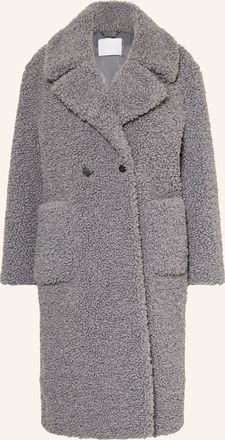 Rich & Royal Teddyfell-Mantel silber