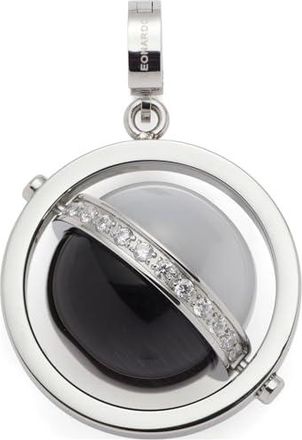Leonardo Leonardo Jewels Pendentif Rita pour femme en acier inoxydable de couleur argentée avec fermoir à clip, hauteur : 3,6 cm, 024421, 3,6 cm, Acier inoxyda