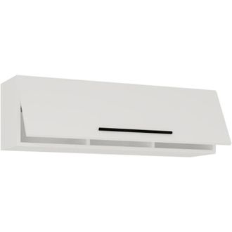 ebuy24 Ebuy24 - Rayon mural Arila h. 30 x l. 95 x p. 30 cm Blanc