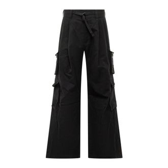 Dolce & Gabbana Homme, Pantalons, Noir, Taille: M Pantalon Cargo en Faille