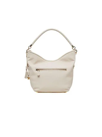 Guess Womens Shoulder Bag Off White Polyurethane - Handbags
