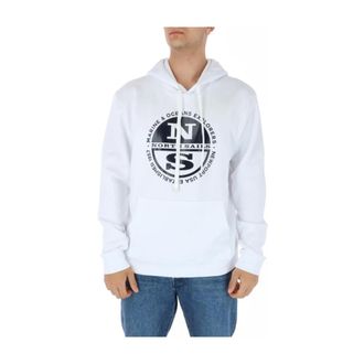 North Sails SweaT-shirt &agrave; col rond avec logo - Homme - Sweatshirts et sweats &agrave; capuche - Blanc - Taille: 2XL