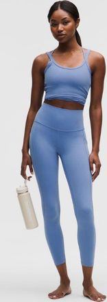 lululemon Legging Align taile haute avec poches pour Femmes - 64 cm - Bleu - Taille 10