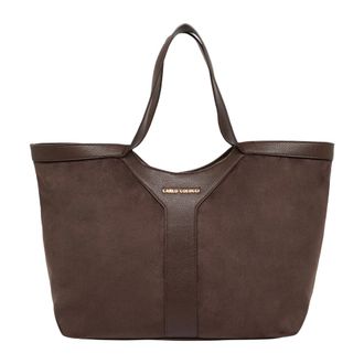 Carlo Colucci Femme, Sacs, Brun, Taille: ONE Size Sac Shopper