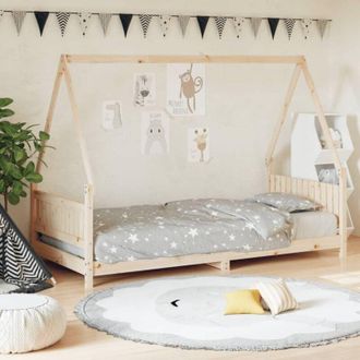 vidaXL Cadre de lit pour enfant 90x190 cm Bois de pin massif