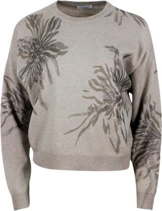 Brunello Cucinelli Rundhalspullover - Braun