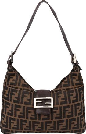 Fendi Crossbody Bags - Fendi FF Monogram Baguette Buckle Shoulder Bag - Gr. unisize - in Braun - f&uuml;r Damen
