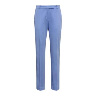 HUGO BOSS Blaue Baumwoll-Stretch-Kn&ouml;chelhose Hestima - - Trousers - Damen - Blau - XL