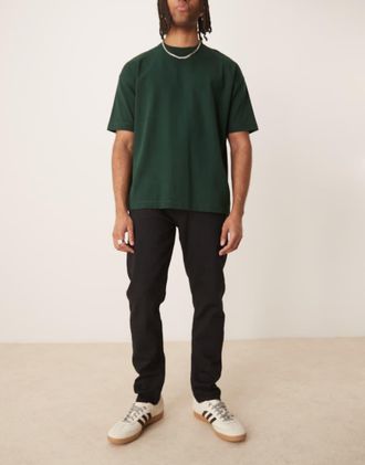 Calvin Klein Schmal zulaufend Jeans in Denim-Schwarz