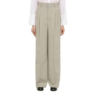 Ami Wide Hosen - - Trousers - Damen - Grau - M