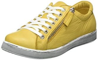 Andrea Conti Femme Damen Sneaker Basket, Curry, 35 EU