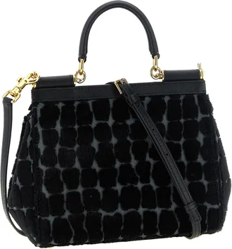 Dolce & Gabbana Sicily Top Handle Bag - Black