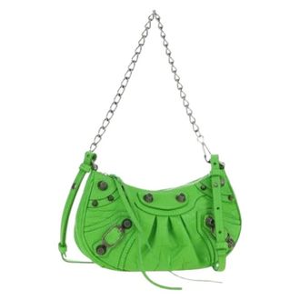 Balenciaga Sac bandouli&egrave;re mini Pre-owned - Femme - Pre-owned - Vert - Taille: ONE Size