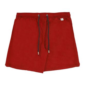 Saint Barth Homme, Maillots de bain, Rouge, Taille: L V&ecirc;tements Mer Rouge Maillot Taille &Eacute;lastique