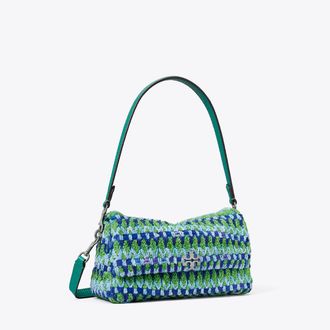 Tory Burch Damen Small Charlie Beaded Shoulder Bag