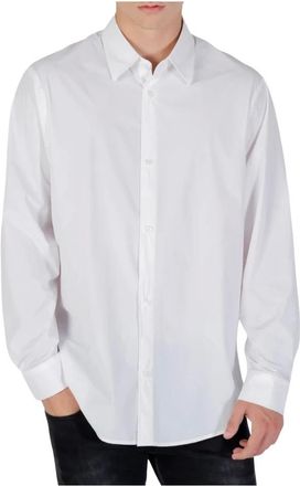 A|X Armani Exchange Homme, Chemises, Blanc, Taille: M Camicia manica lunga