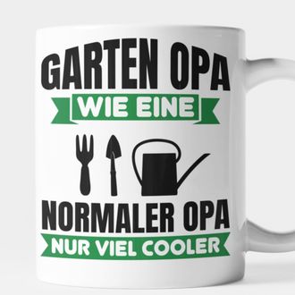Generic Garten Tasse G&auml;rtner Geschenk G&auml;rtnerin Pflanzen - Garten Opa wie eine normaler Opa nur viel cooler Kaffeebecher