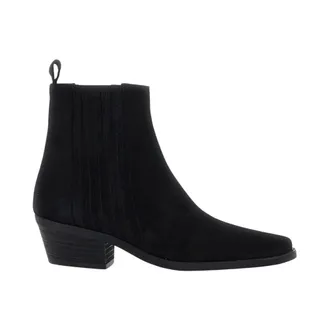 Pollini Femme, Chaussures, Noir, Taille: 39 EU Bottines &agrave; talon en daim