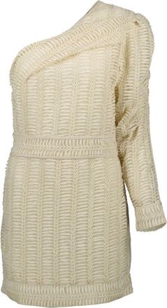Iro Iro, Femme, Robes, Beige, Taille: 40 FR Robe Asymétrique Beige Brodée Dannie