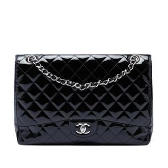 Chanel Sac bandouli&egrave;re matelass&eacute; vintage doccasion - Femme - Pre-owned - Noir - Taille: ONE Size