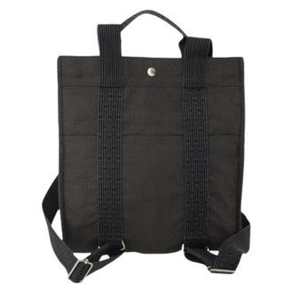Herm&egrave;s Sac &agrave; dos en toile Pre-owned - Femme - Pre-owned - Gris - Taille: ONE Size