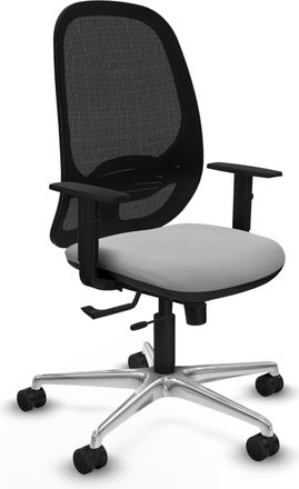 Piqueras y Crespo Schreibtischstuhl, zylindrisch, mit 1D-Armlehnen, h&ouml;henverstellbare Lendenwirbelst&uuml;tze, ausgestattet mit Syncro/Traslack und Schneideschaum, mit Rolle