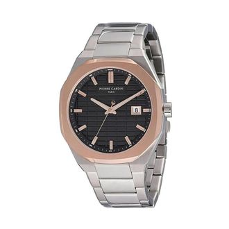 Pierre Cardin Homme, Accessoires, Gris, Taille: ONE Size Montre habill&eacute;e en acier inoxydable