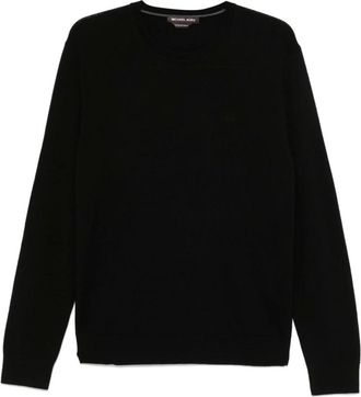 Michael Kors Homme, Pulls, Noir, Taille: 2XL Wool Sweater