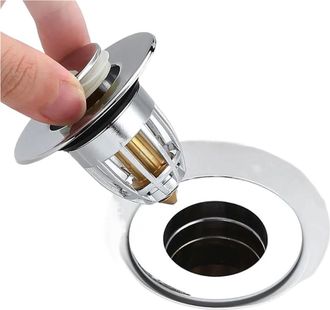 Generic Universal Stopper Waschbecken Sieb Push Down Pop Up Anti Verstopfung Abfluss Haar Catcher for K&uuml;che Und Bad Abdeckung(1 pcs)