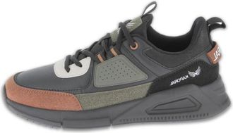 Kaporal Kaporal Herren Dolpy Schuhe Relaxing Sneakers/Sneaker, Schwarz-Khaki-Marro, 45 EU
