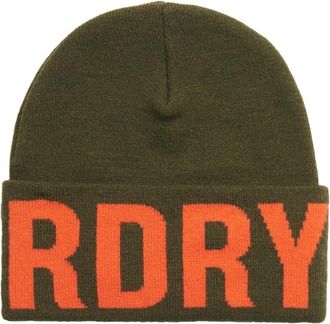 Superdry Gr&uuml;ne Milit&auml;r Strickm&uuml;tze - - Accessories - Damen - Gr&uuml;n - ONE SIZE