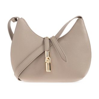 Furla Femme, Sacs, Gris, Taille: ONE Size Goccia Shoulder Bag S