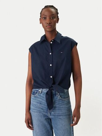 Tommy Jeans Hemd DW0DW22212 Dunkelblau Regular Fit