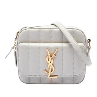 Saint Laurent Sac bandouli&egrave;re Toy Vicky Pre-owned - Femme - Pre-owned - Blanc - Taille: ONE Size