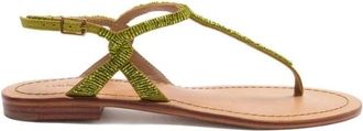 Maliparmi Maliparmi, Femme, Chaussures, Vert, Taille: 41 EU Sandales Cuts & Beads