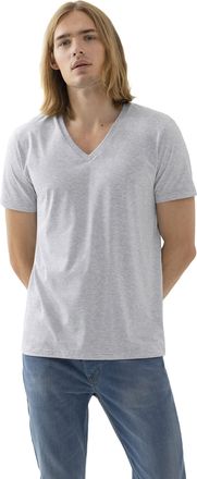 Mey Loungewear Serie Dry Cotton Colour Herren Homewear Shirts Light Grey Melange XXL(XXL)