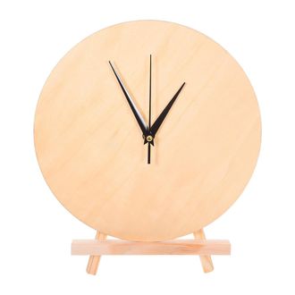 Aboofan Runde Holzuhr 25cm Mit Blanko Pointer St&auml;Nder Unvollendete Uhr F&uuml;R Kreative Bastelprojekte Kinderzimmern Und Wohnr&auml;Umen, Wanduhr Selbst Gestalten