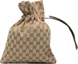 Gucci 2000-2015 GG Canvas Drawstring pouch - Braun