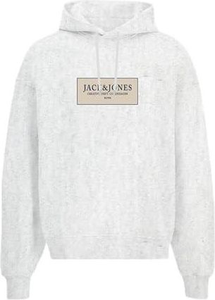 Jack & Jones Hood Jorgreene Sweat &agrave; Capuche FST, Blanc Brillant, XXL Homme
