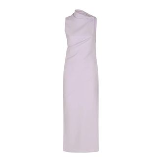 Courr&egrave;ges Gedraperes &auml;rmelloses langes Kleid - - Dresses - Damen - Rosa - S