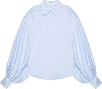 Janice Femme, Blouses et Chemises, Bleu, Taille: 42 FR Pofmouw Cut Out Blouse