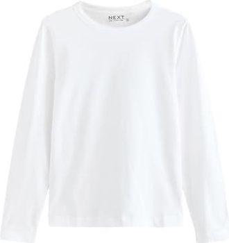 Next Femme T-Shirt 100% Coton &agrave; Manches Longues Blanc L