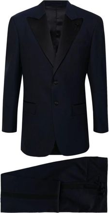 Lardini Homme, Costumes, Bleu, Taille: 2XL Costume crois&eacute; en laine m&eacute;lang&eacute;e