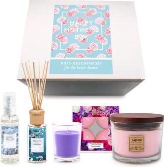 Pajoma Geschenkset für Frauen Muttertag Valentinstag Geschenkidee für Sie, Duft Set 5-teilig in Geschenkbox von pajoma