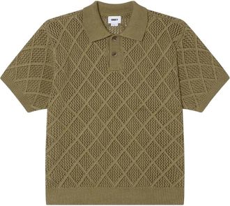 Obey Homme, Tops, Vert, Taille: L Eryk Polo